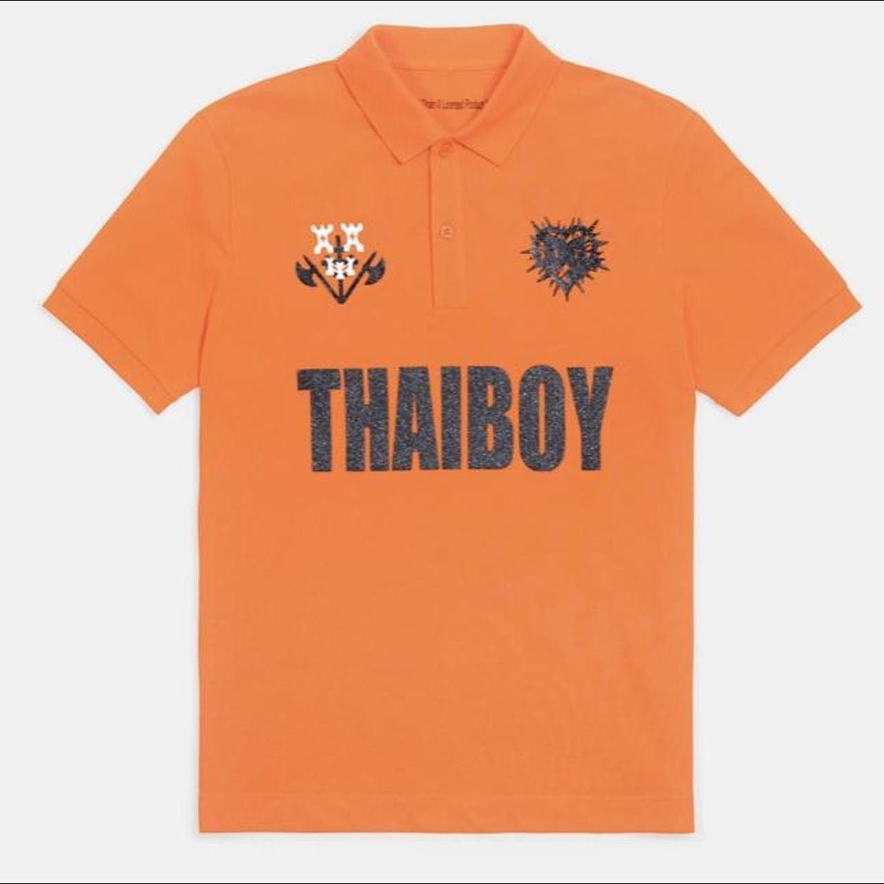 Drain Gang Thaiboy Digital Back 2 Life - Orange Polo | Grailed