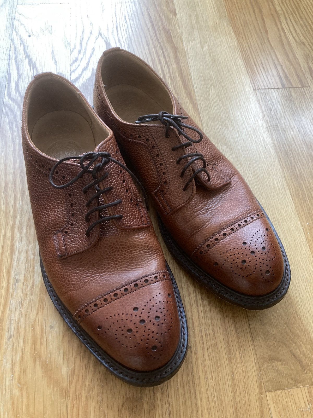 Cheaney × Drake's Joseph Cheaney Tenterten Mahogony Wingtip Dress shoes ...