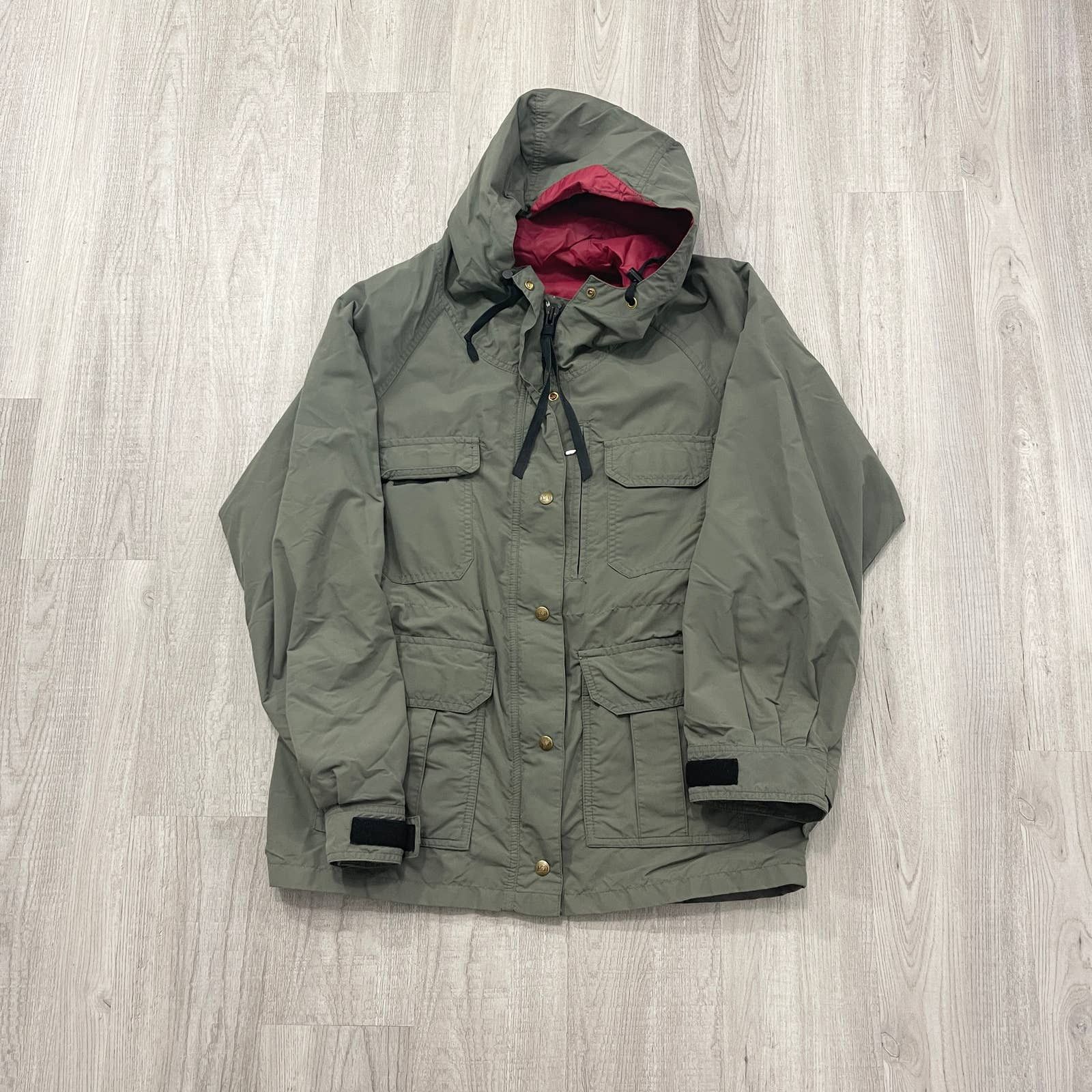 Rei VINTAGE 90s REI Gore Tex Hooded Rain Coat Jacket Size Large | Grailed