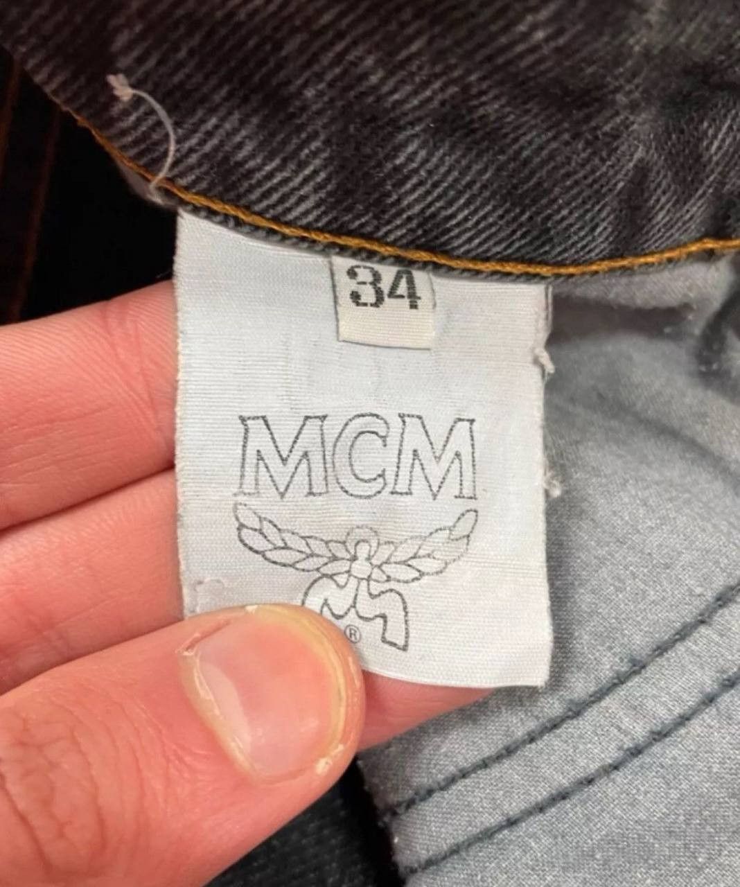Archival Clothing × Luxury × MCM Vintage MCM Jeans Embroidered Logo ...