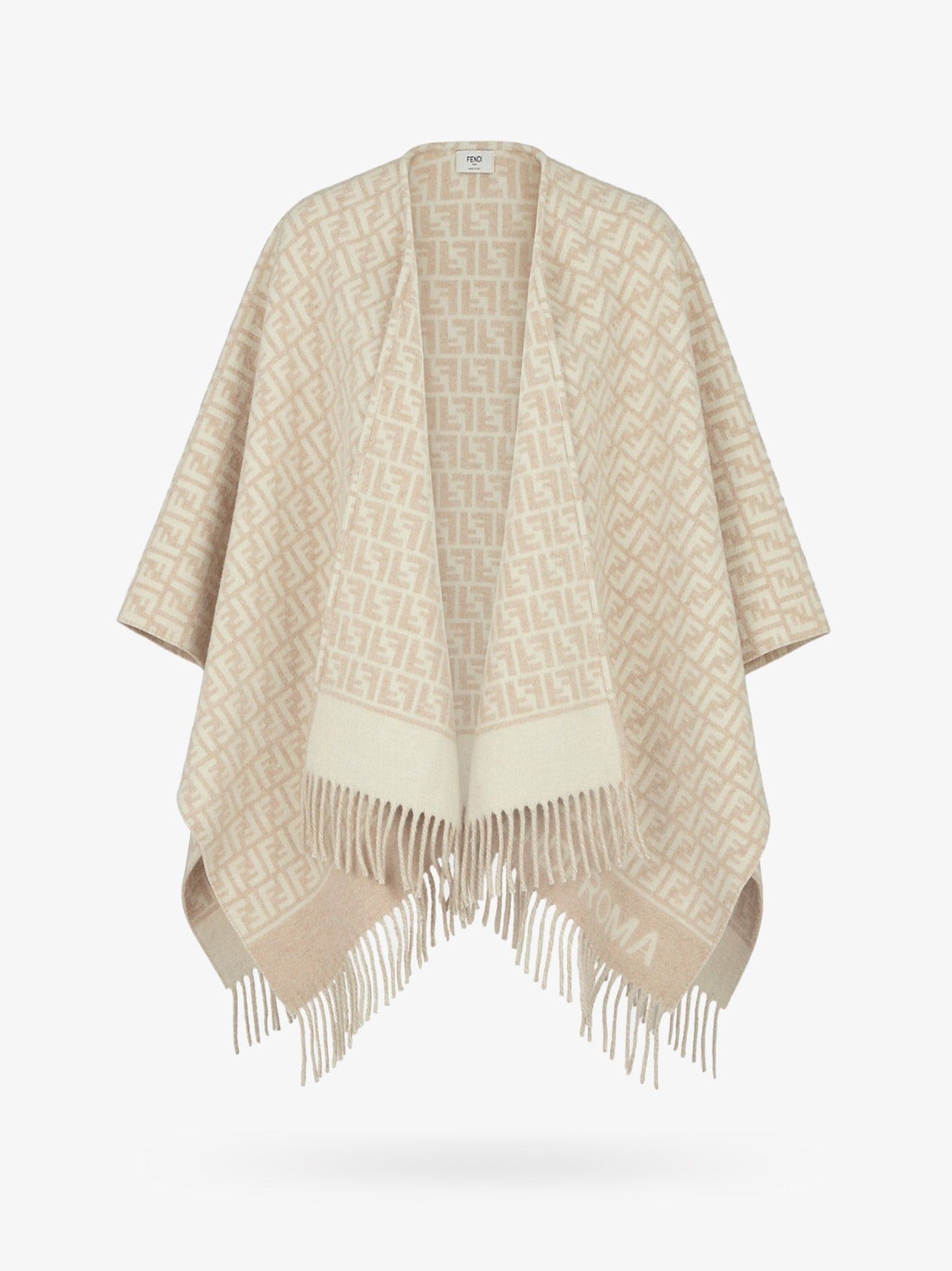 Fendi Poncho Woman Beige Capes | Grailed