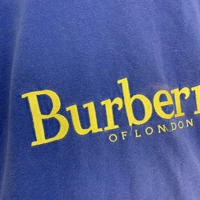 Burberry Prorsum Vintage Burberrys Prorsum Big Logo Embroidery Tshirt ...