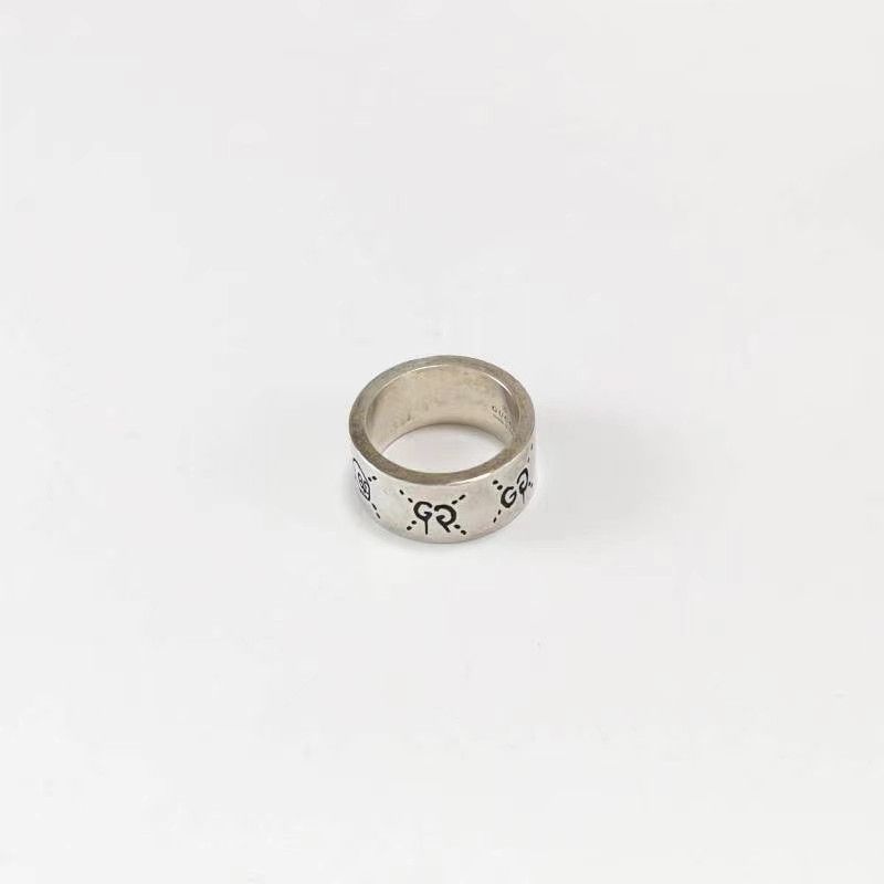 Gucci Gucci Ghost Silver Double G Graffiti Ring | Grailed