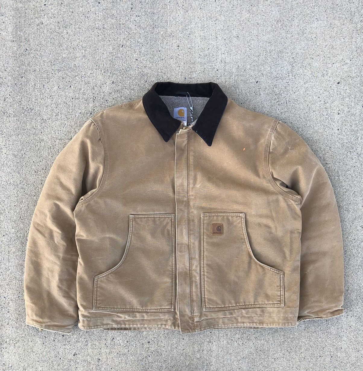 Carhartt × Carhartt Wip × Vintage Faded distressed tan Carhartt arctic ...