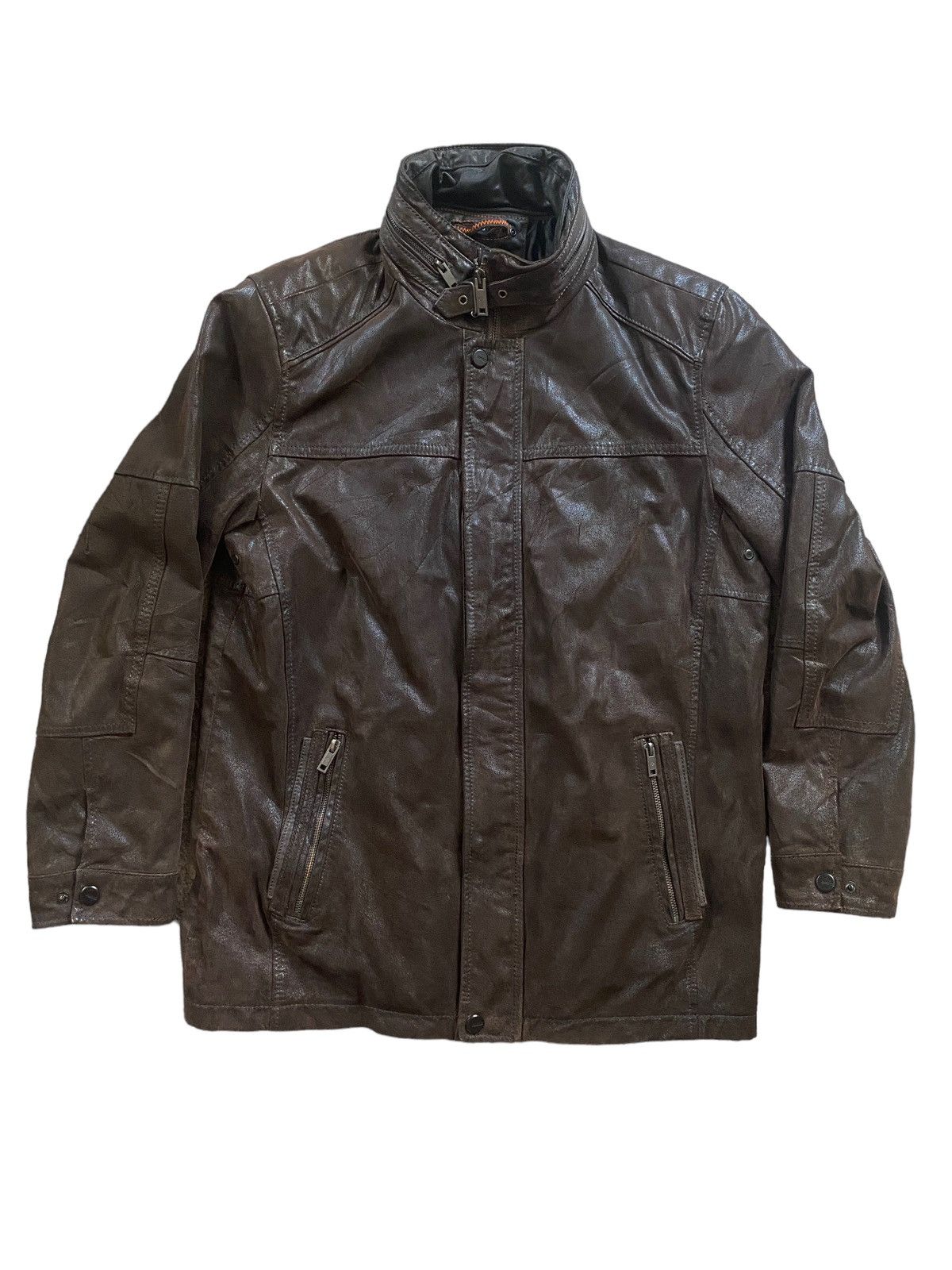 Vintage Vintage DNR leather jacket | Grailed