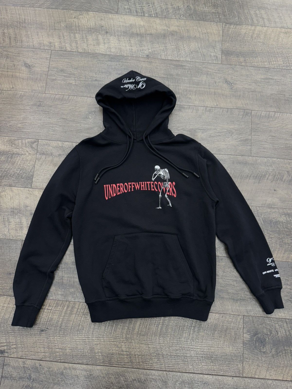 Off-White × Undercover UNDEROFFWHITECOVERS SKELETON REVERSIBLE HOODIE ...