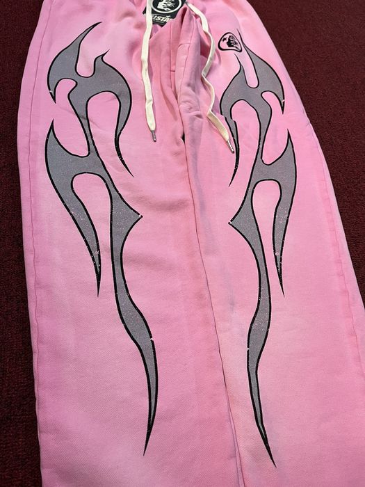 HELLSTAR Hellstar Studios Flame Sweatpants Pink | Grailed