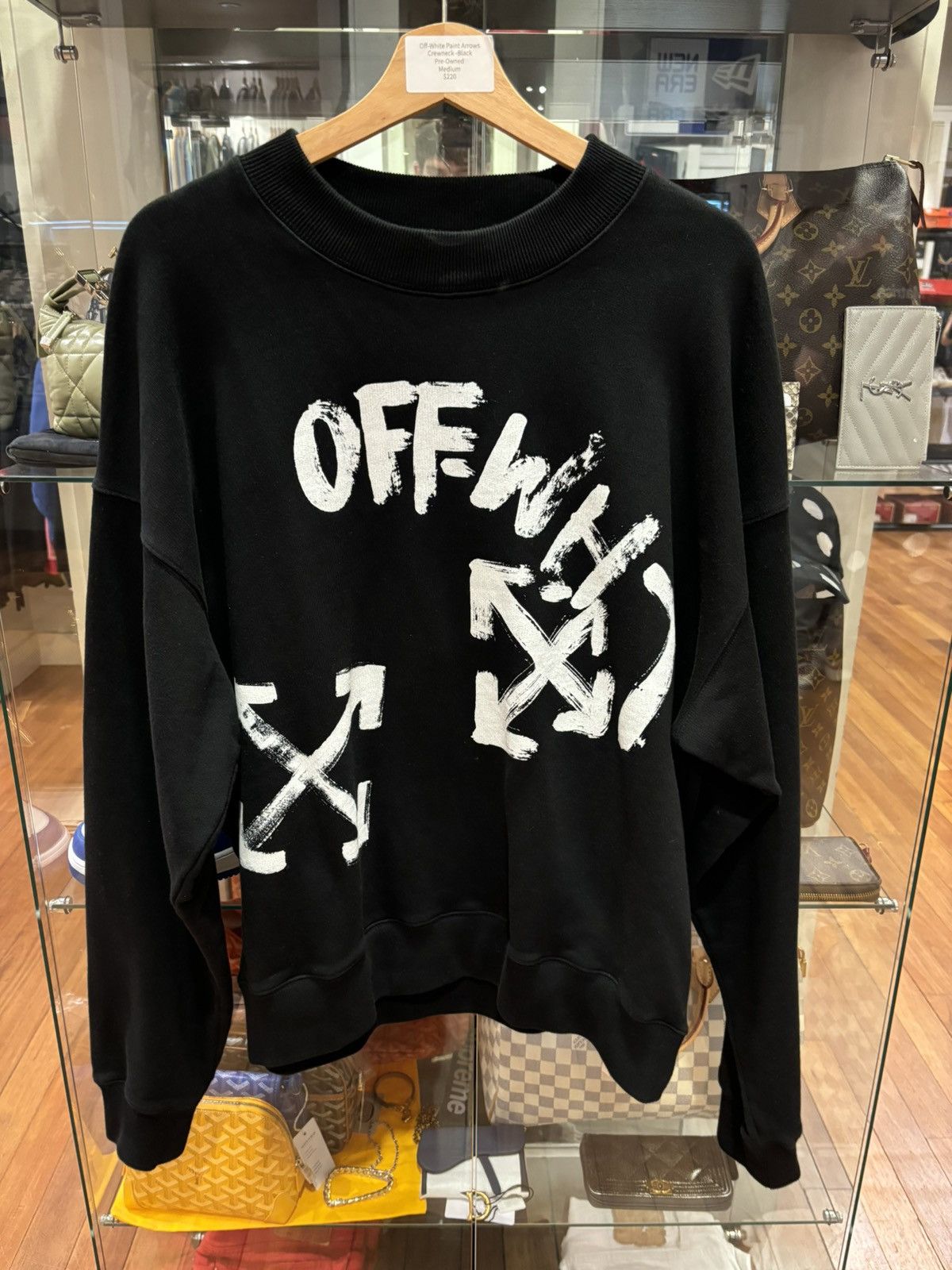 Off-White Off-White Paint Arrows Crewneck Black | Grailed