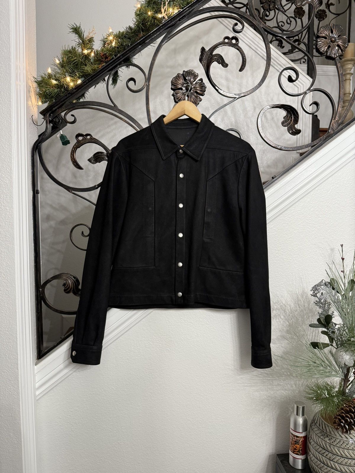 Rick Owens Rick Owens Leather Alice Strobe Jacket | Grailed