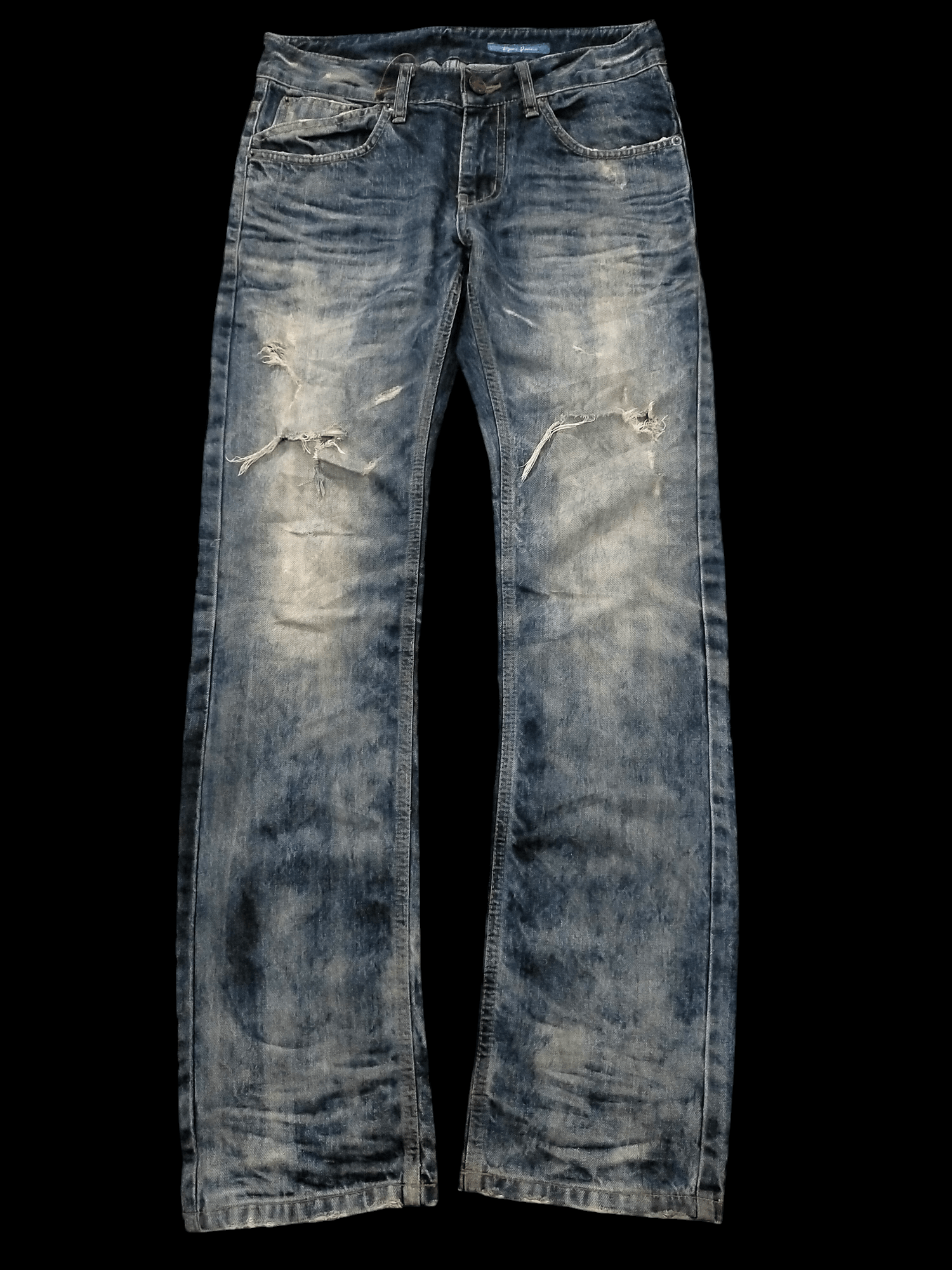 14th Addiction DPSR Smoke Wash Distressed Jeans | Grailed
