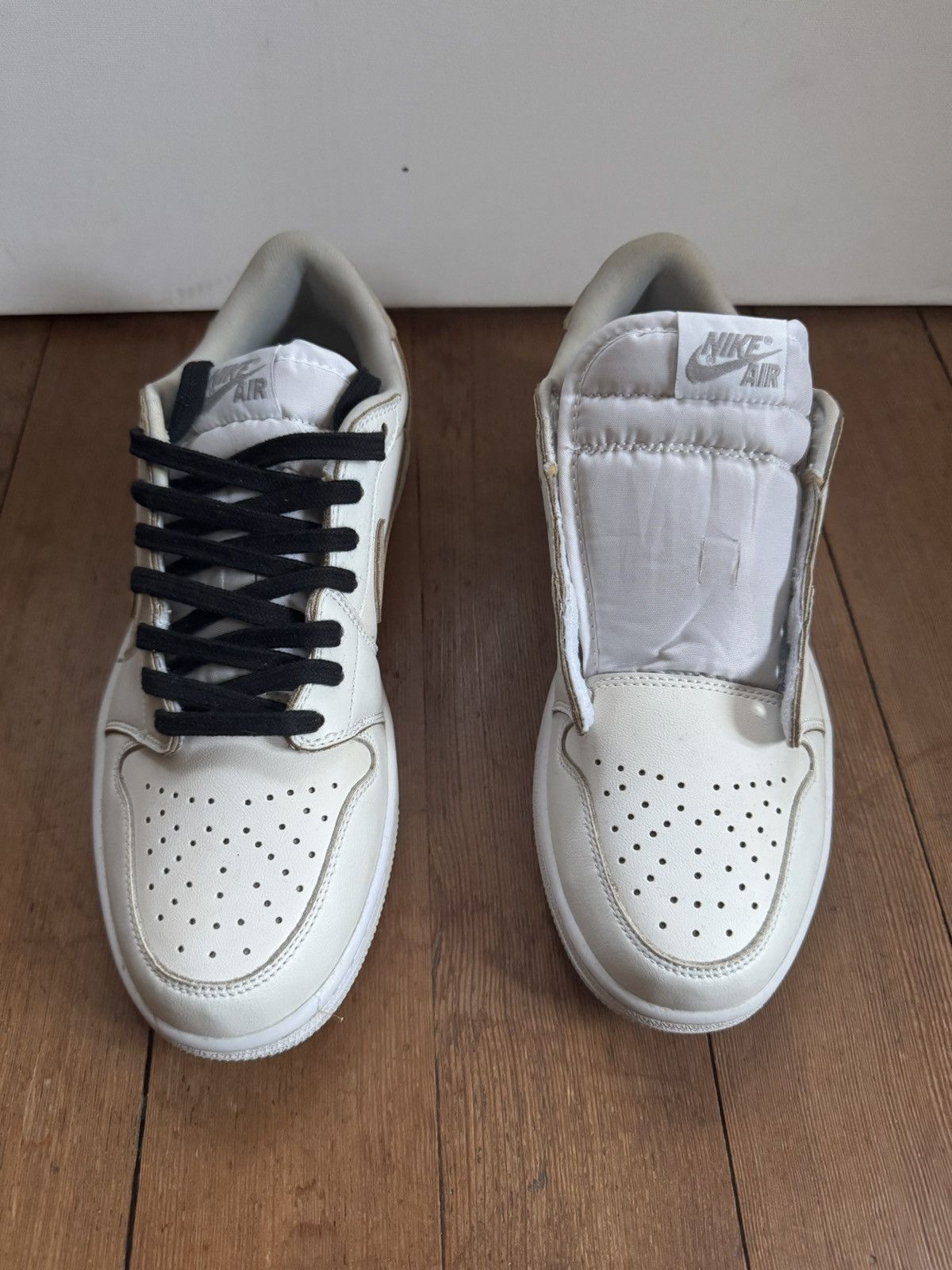 Custom × Jordan Brand × Nike custom air jordan 1 low - (vintage creme) neutral grey | Grailed