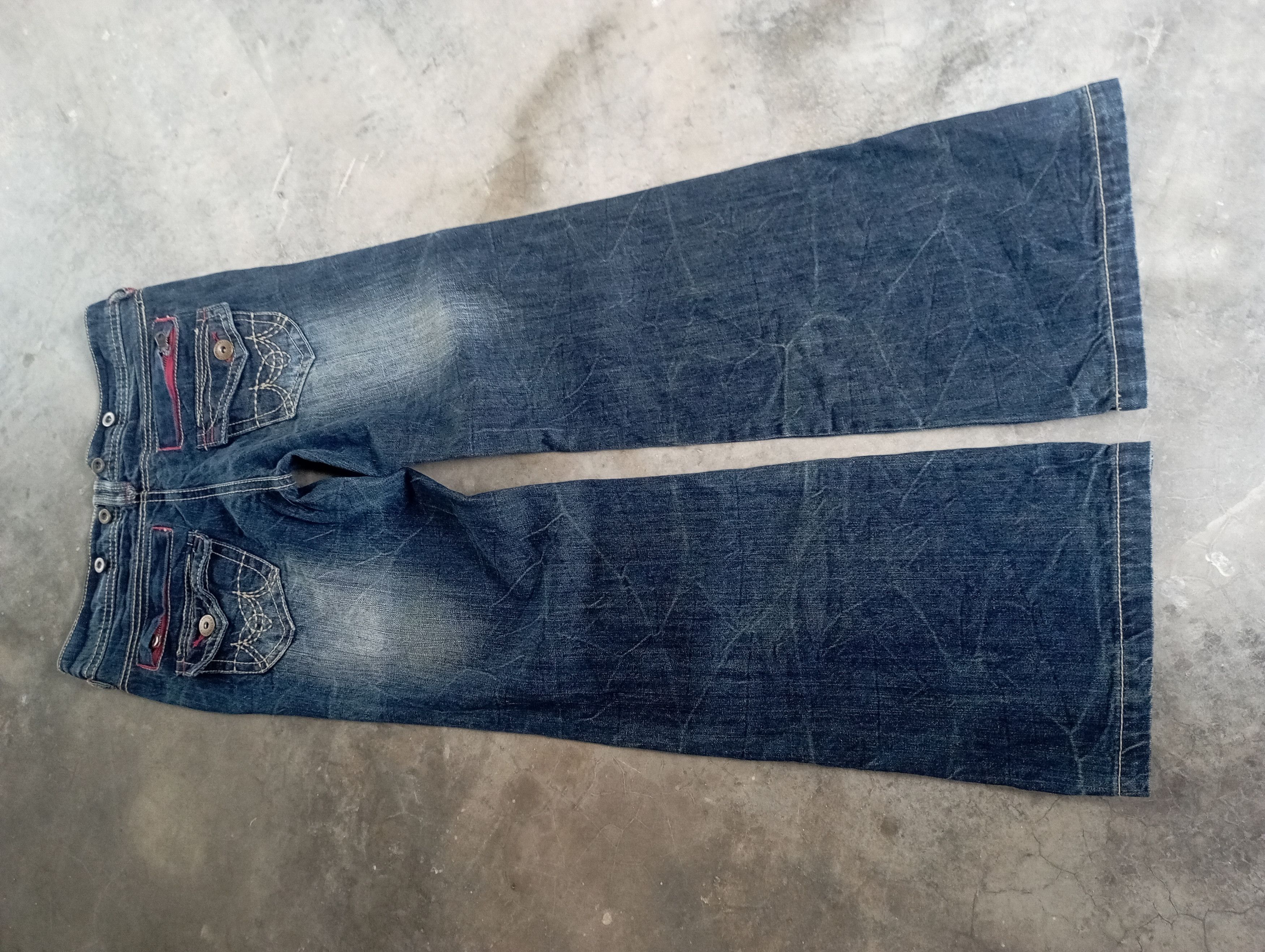 If Six Was Nine × Jean × Jnco Flare Jeans Japan Lightning Wash Spicy ...