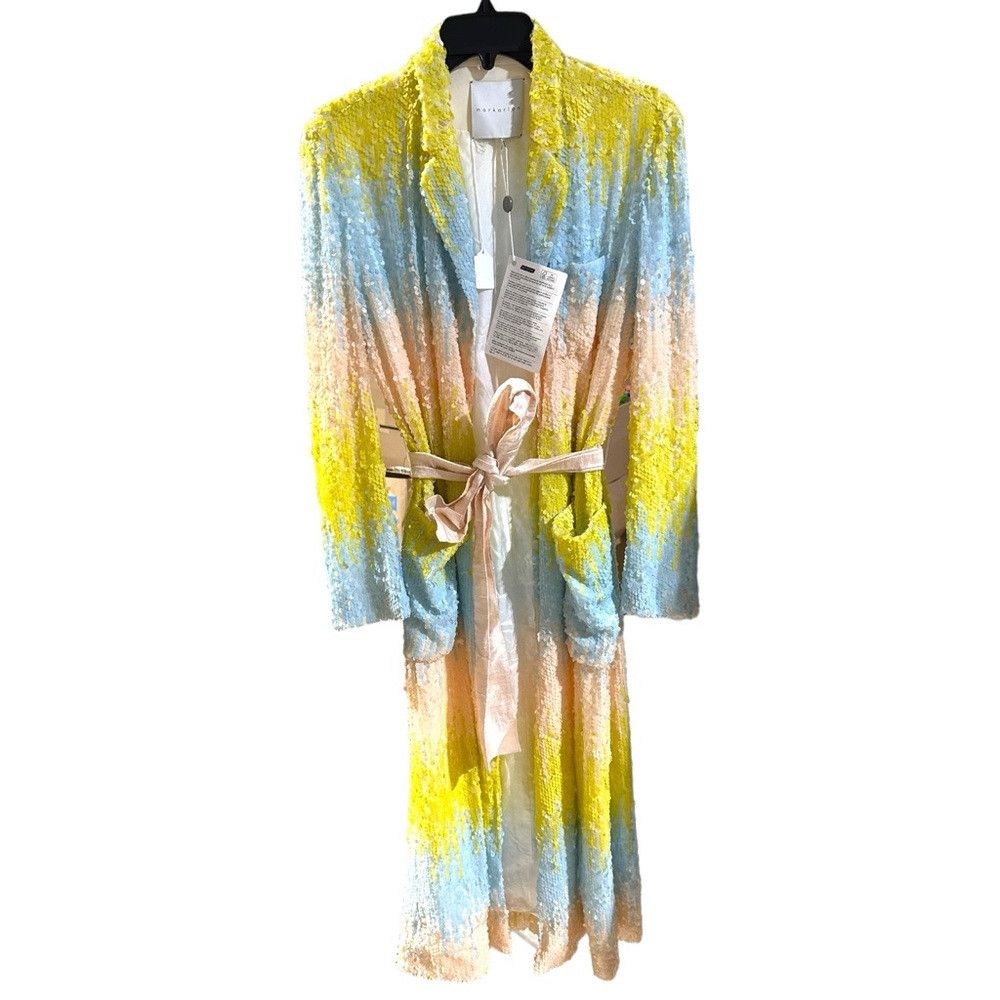 Other New Markarian Exclusive George Ombre Sequin Maxi Coat Dress | Grailed
