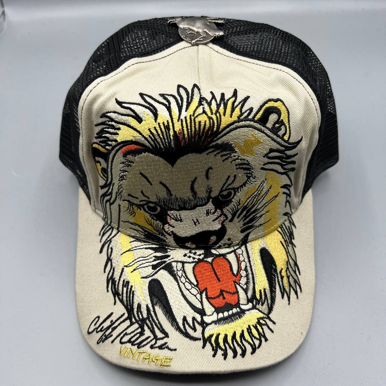 Ed Hardy Vintage Cliff Raven Hat Japanese tattoo Snap back Trucker ...