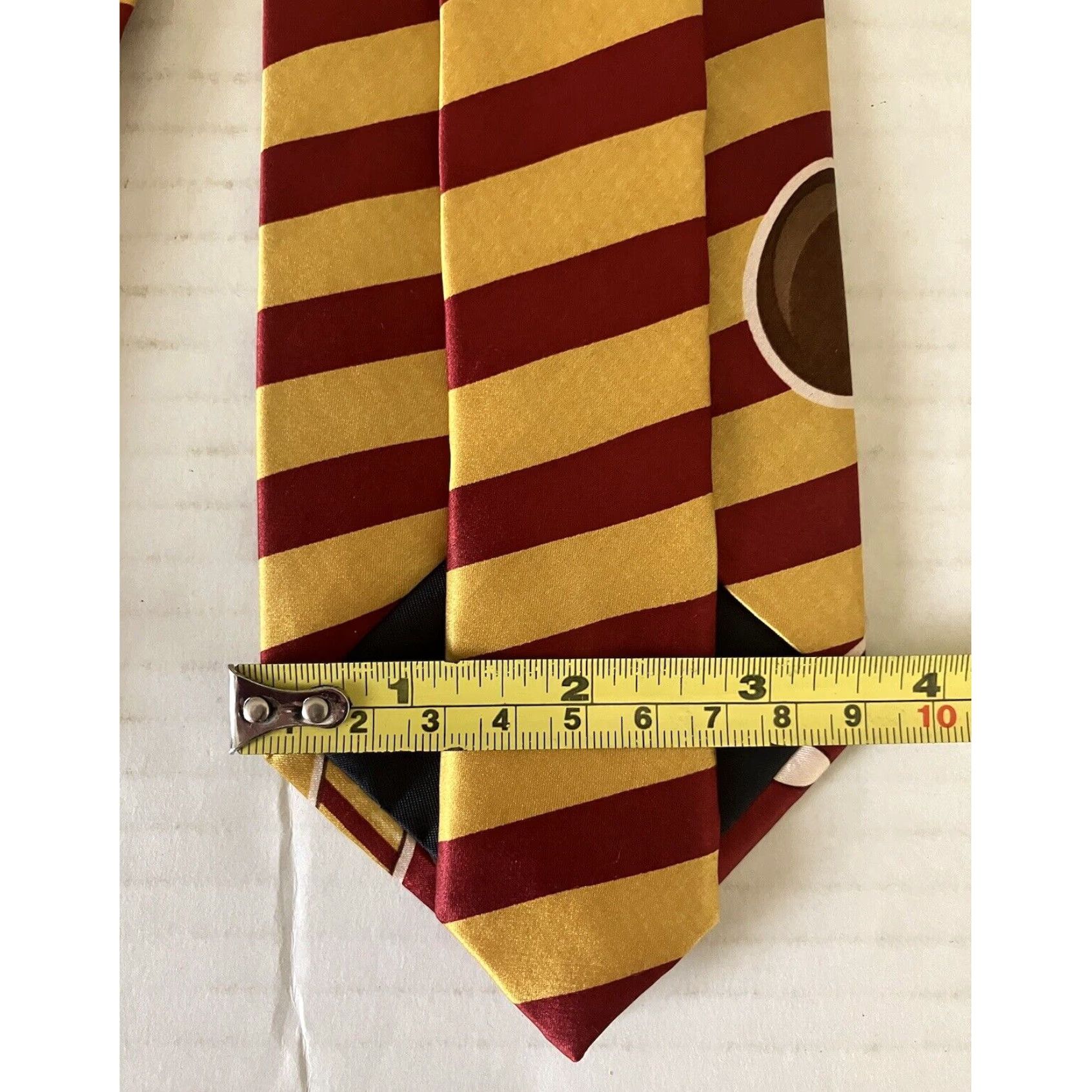 Disney Yellow Red Stripe Silk Satin Mickey Mouse Disney Parks Exclusive ...