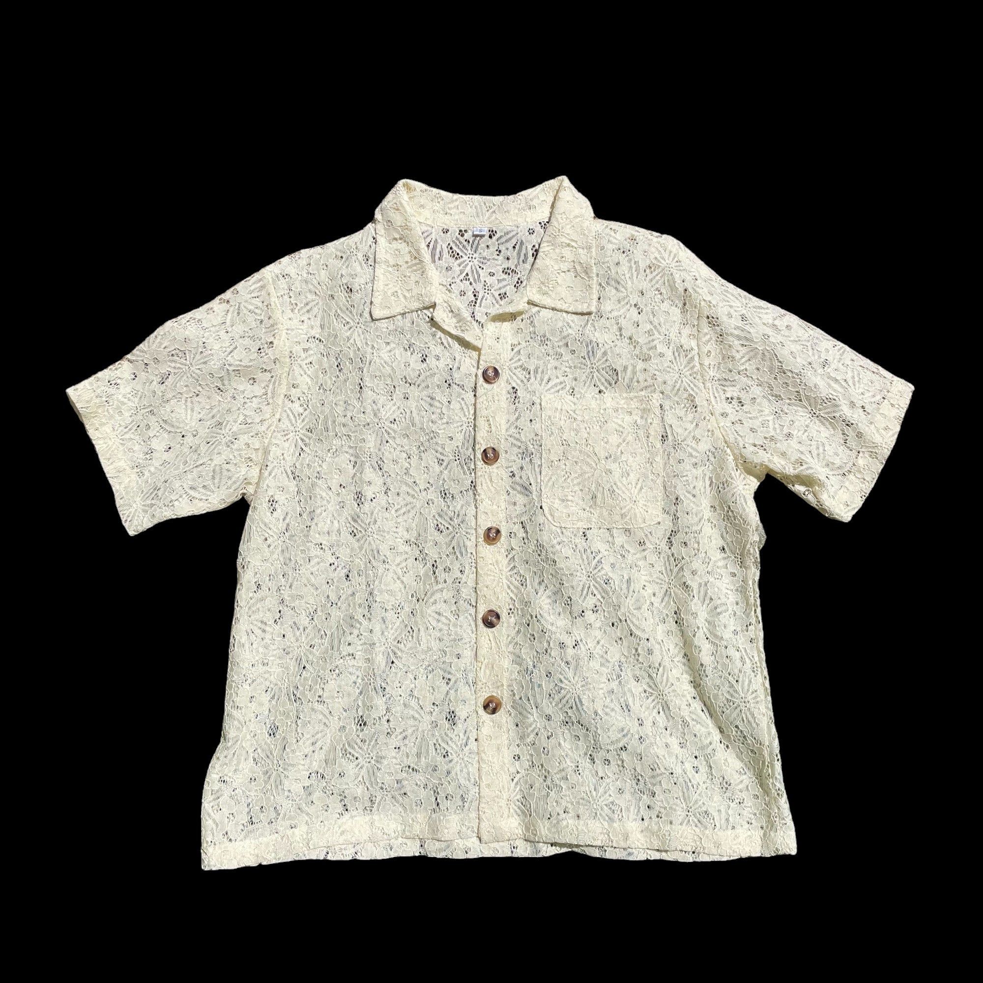 Mutimer Mutimer Floral Lace Button Up Shirt | Grailed