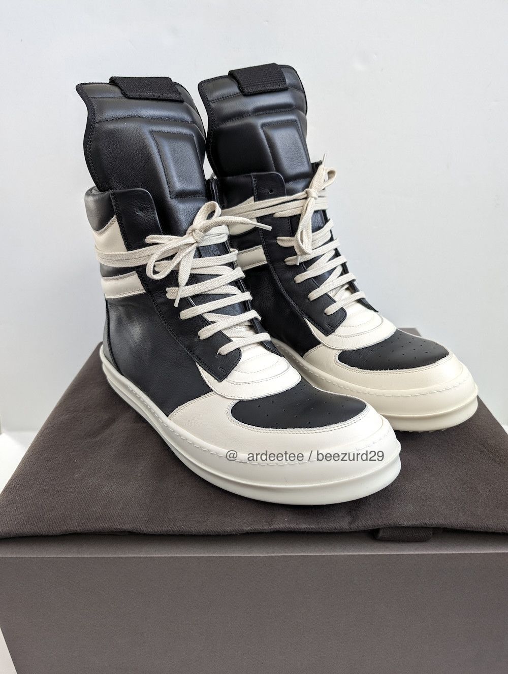 Rick Owens 💥 1 OF 1 PROTOTYPE GEOBASKET OREO DUNKS SAMPLE | Grailed