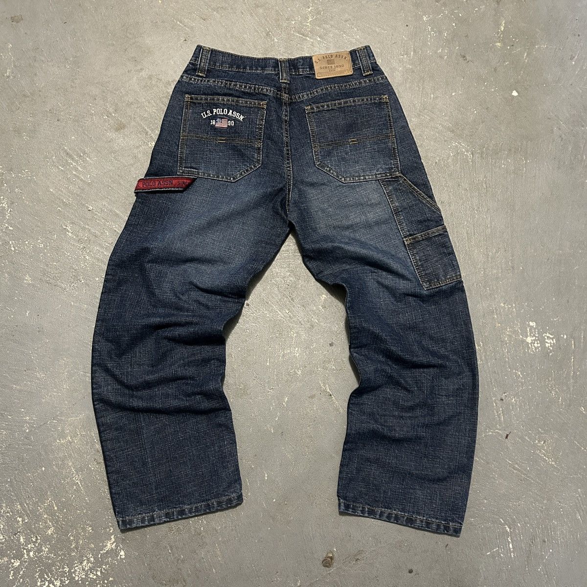 Jnco × Polo Ralph Lauren × Vintage Crazy vintage y2k baggy polo carpenter jnco wide leg jeans ...