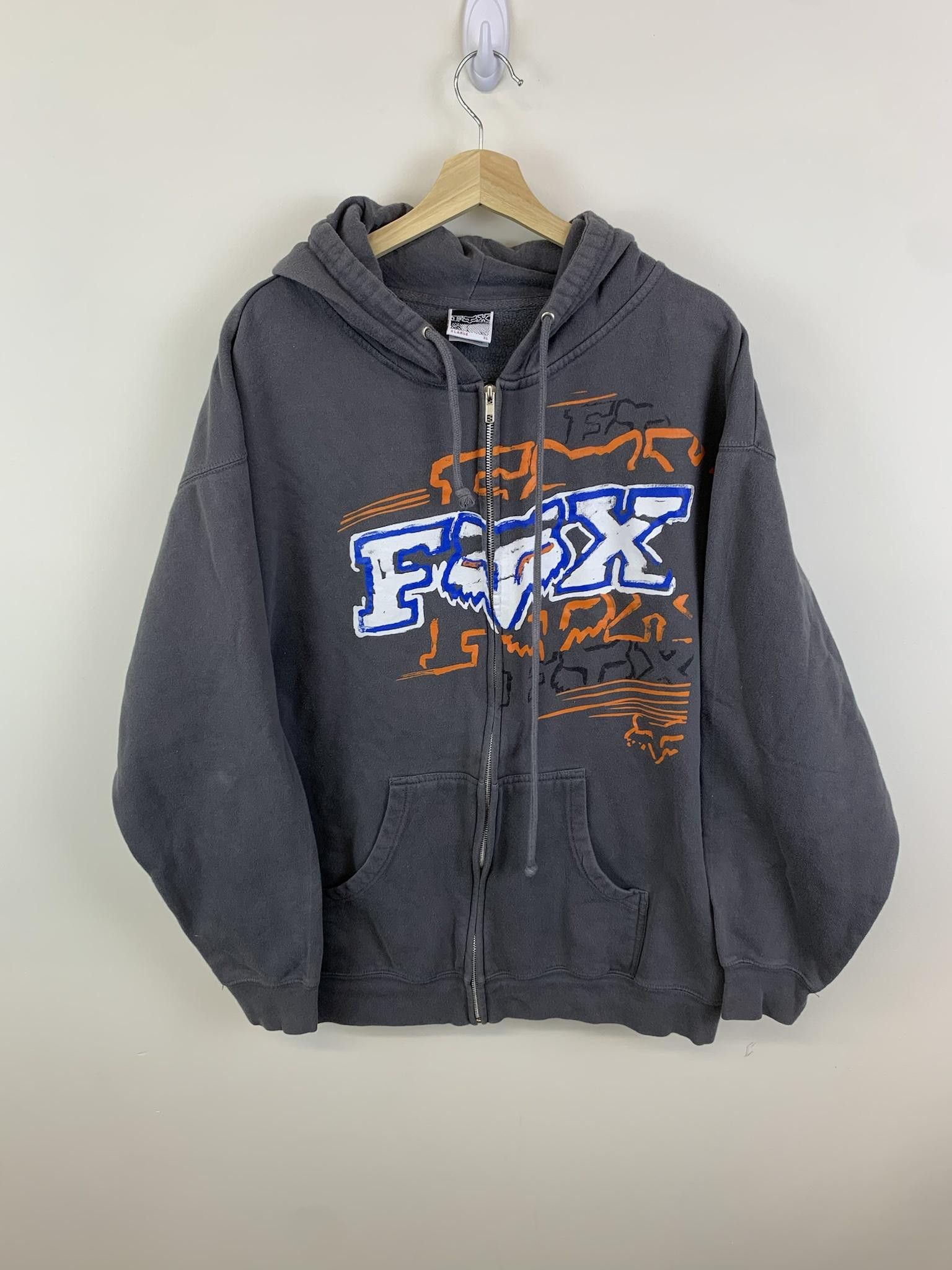 Racing Vintage Y2K Fox Racing Zip Hoodie | Grailed