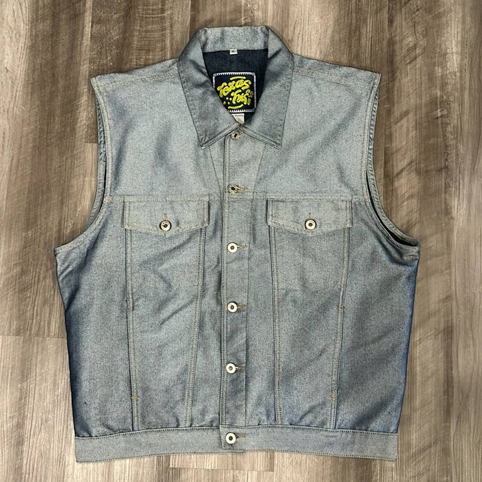 1 Texas Tuff Denim Vest | Grailed