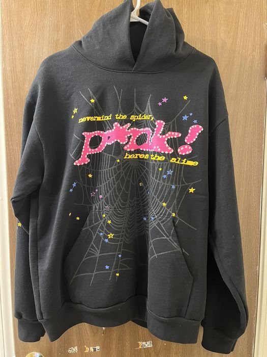 Young Thug Black Sp5der P*nk Hoodie v1 | Grailed