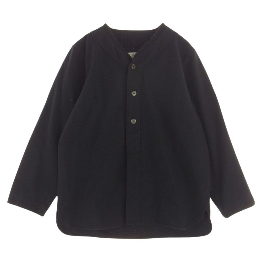 Visvim Shirt Baseball Silk Blend Long Sleeve Dark Navy | Grailed