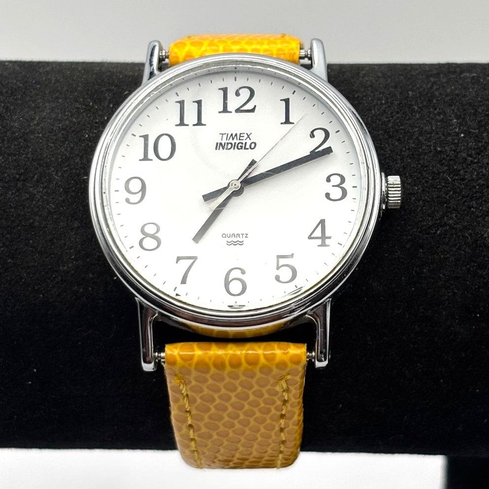 Timex Silver & Yellow Timex Men's Watch | Grailed