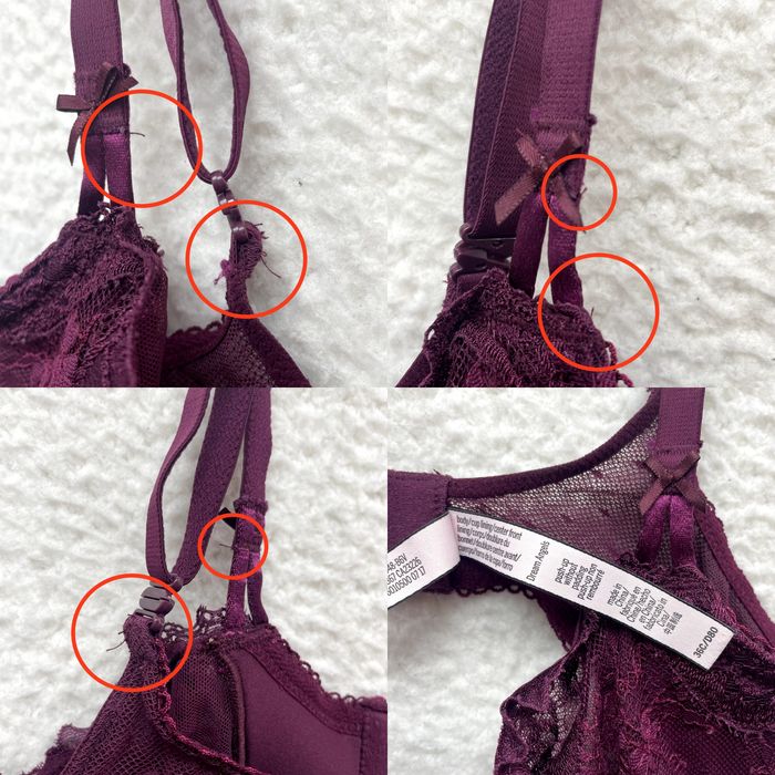 Victoria's Secret Victoria's Secret Lace Balconette Bra 36C Womens Plum ...