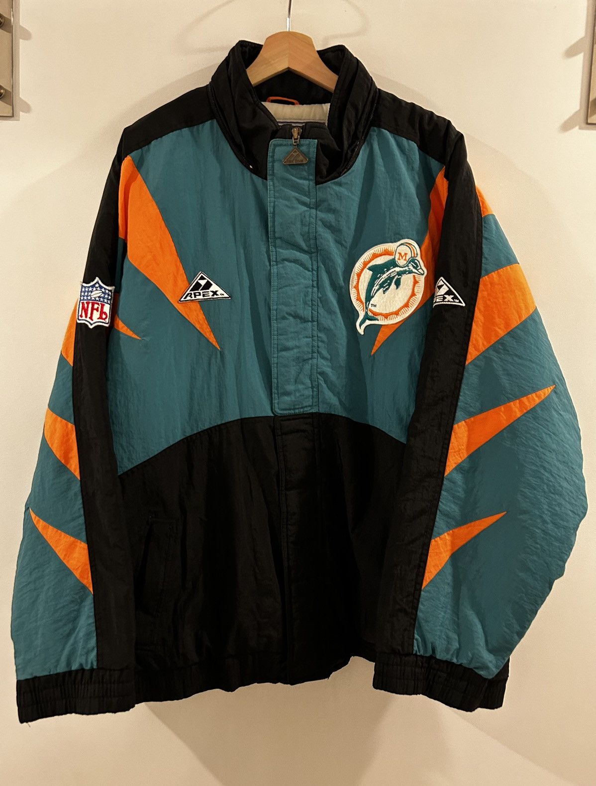 Apex One × NFL × Vintage Vintage 90s Miami Dolphins Apex Jacket | Grailed