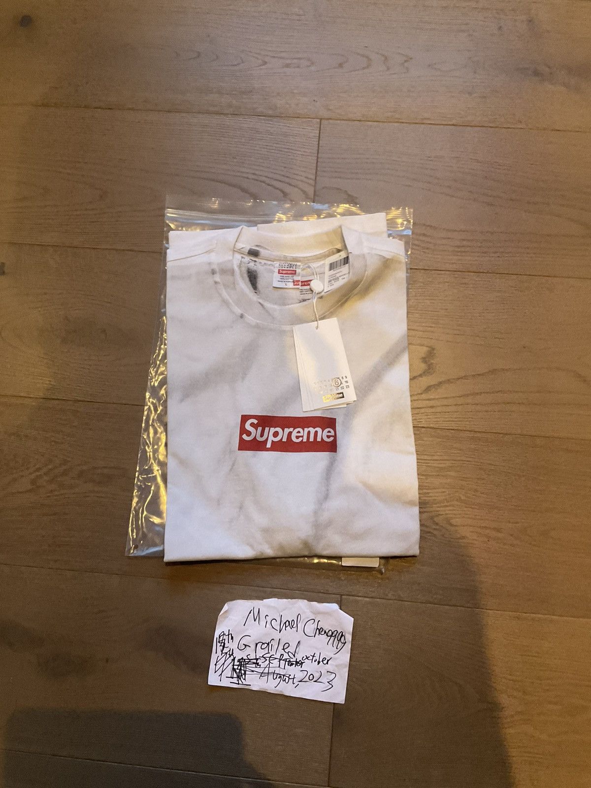 Supreme Supreme MM6 Maison Margiela Box Logo Tee | Grailed