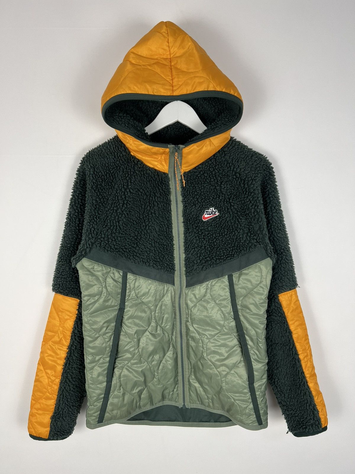 Nike × Streetwear × Vintage Nike Fleece Heritage Jacket | Grailed
