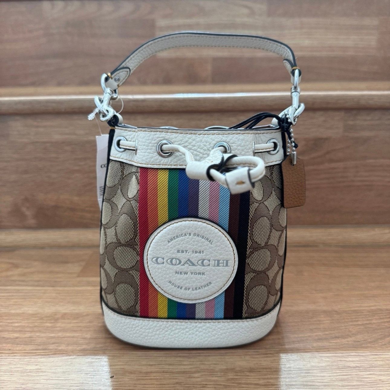 Coach Coach Mini Dempsey Bucket Bag In Signature Jacquard | Grailed