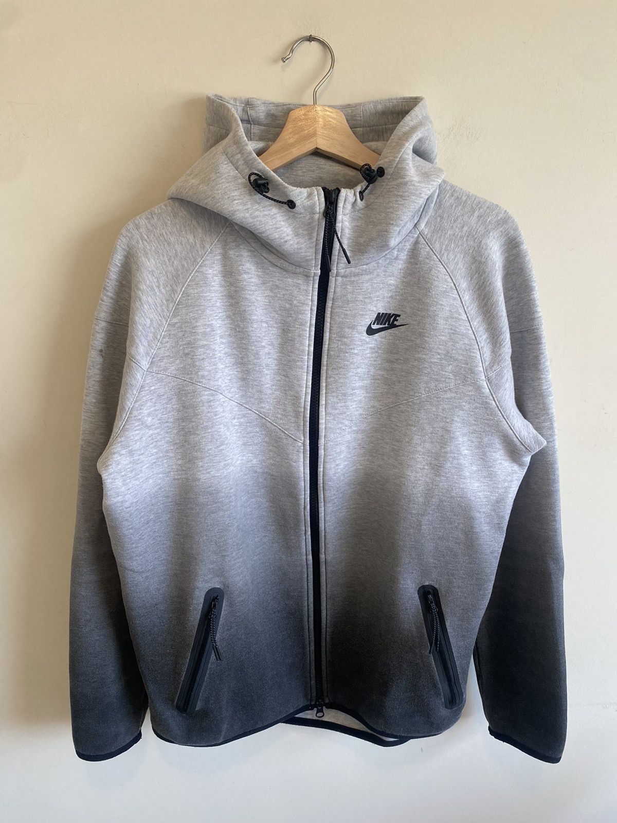 Nike RARE Nike Fade Tech Fleece Sportswear Windrunner Zip Up | Grailed