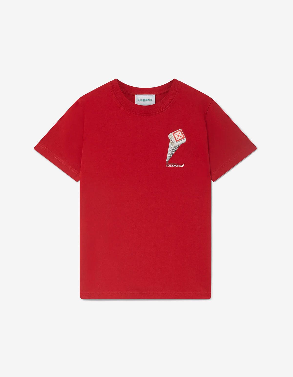 Casablanca Casablanca Red Leaning Column T-Shirt | Grailed