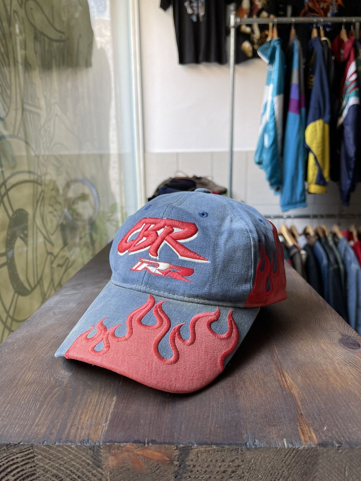 Vintage Honda flame hat CBR model | Grailed