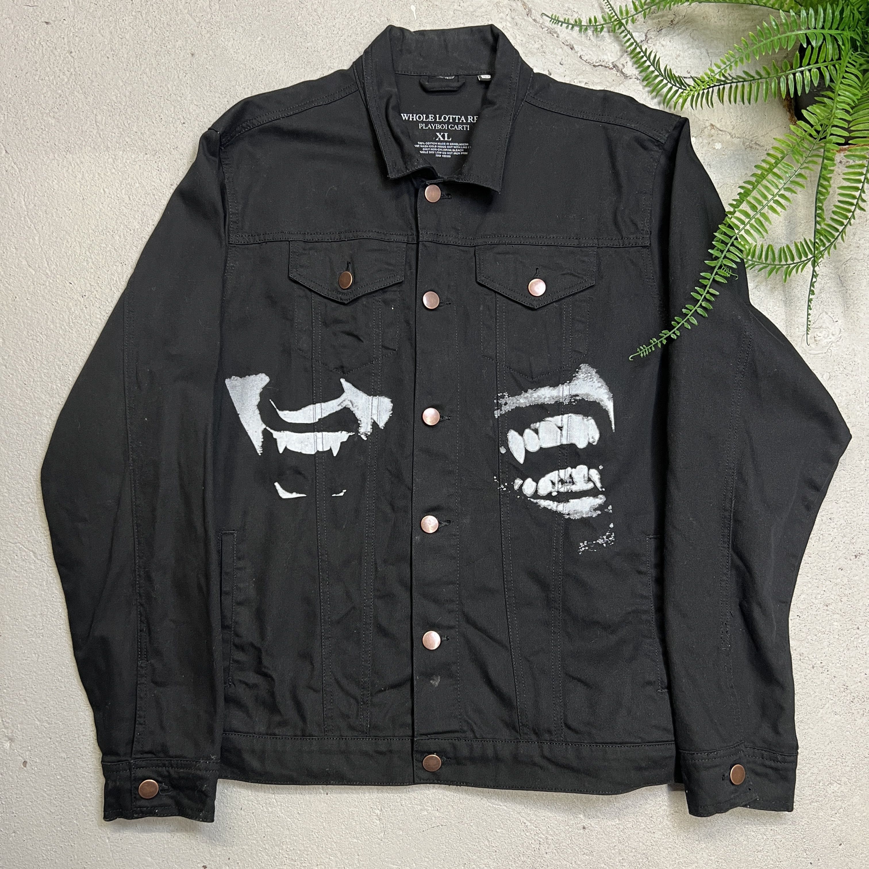 Playboi Carti Playboi Carti Whole Lotta Red Denim Jacket | Grailed