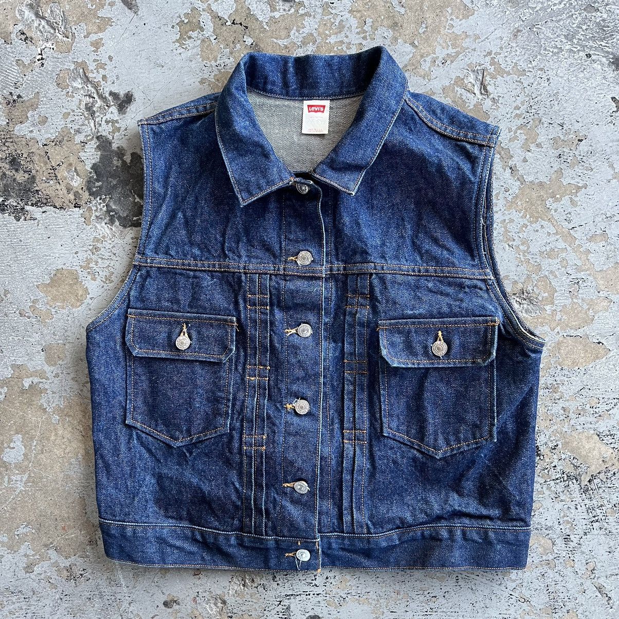 Vintage Vintage Levis LVC Type 2 Denim Vest Jacket Reproduction | Grailed