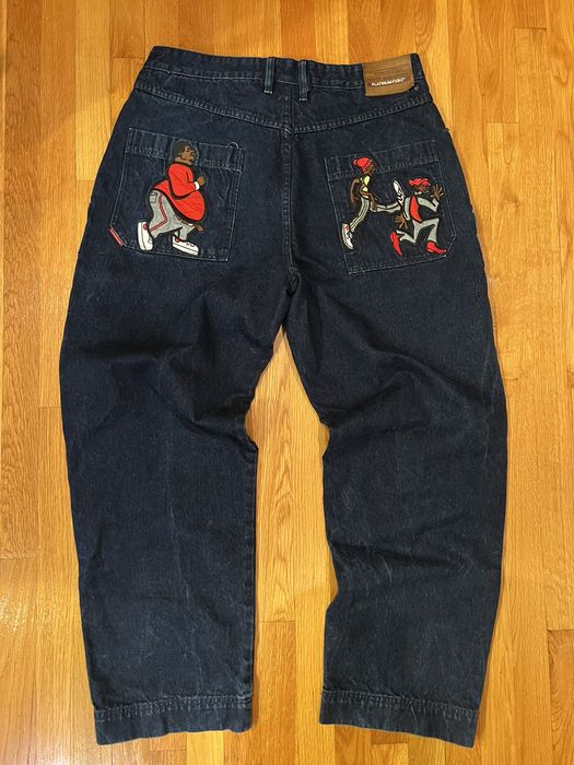 Vintage Vintage Fubu Fat Albert Embroidered Denim Jeans | Grailed
