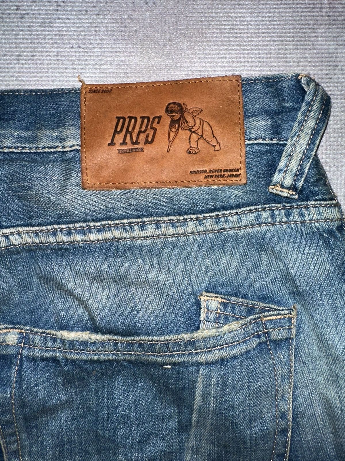 Designer × Japanese Brand × Prps PRPS BARRACUDA DISTRESS DENIM | Grailed