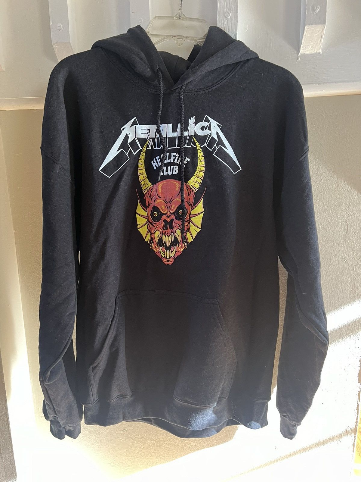 Metallica Metallica X Stranger Things Hellfire Club Hoodie | Grailed