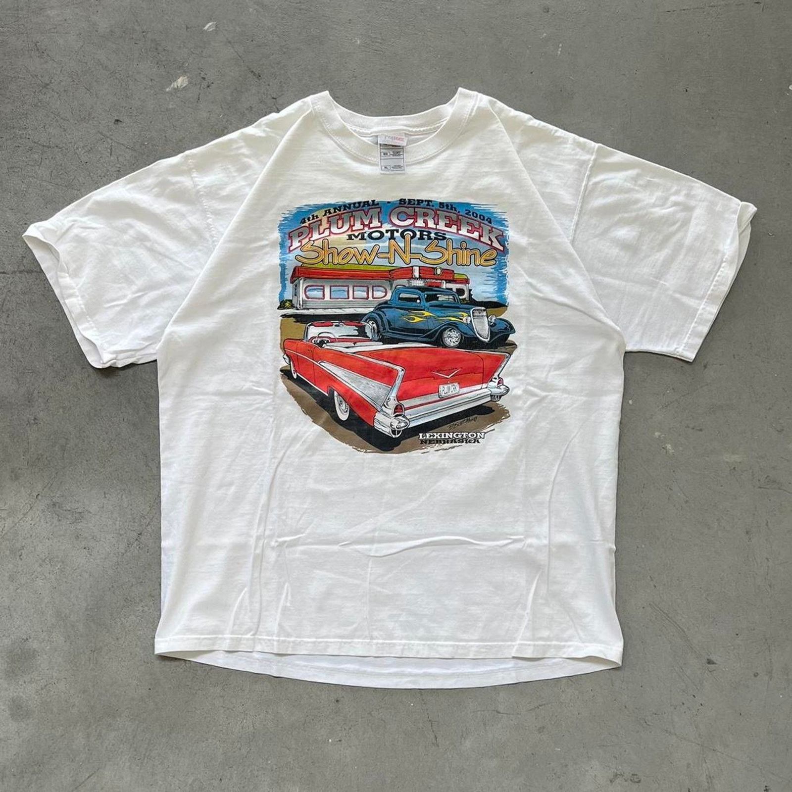 Vintage Vintage Y2K Nascar Car Show N Shine Racing Racecar T-Shirt ...