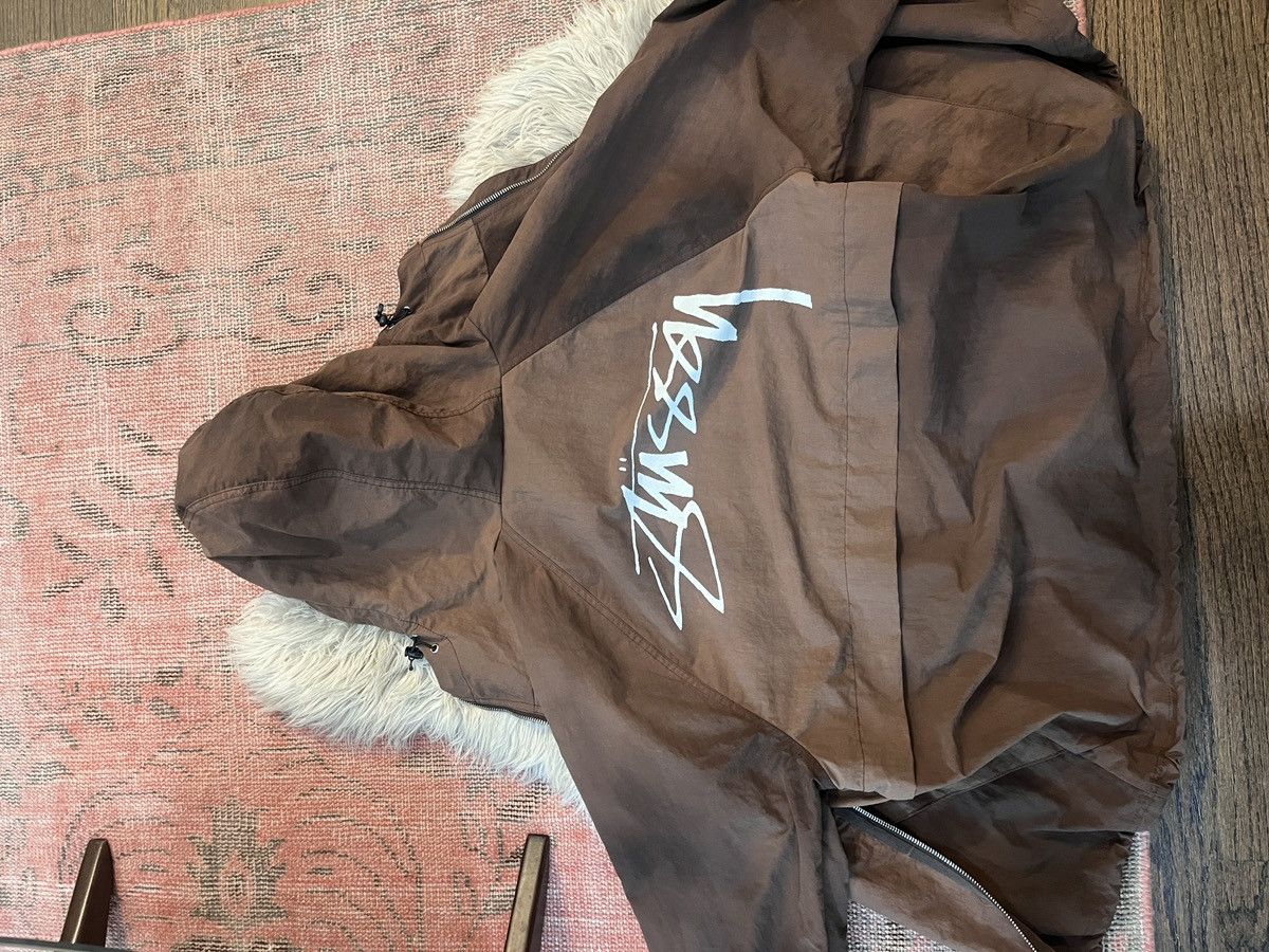 Stussy Stussy beach shell wave dye jacket brown coffee medium size ...