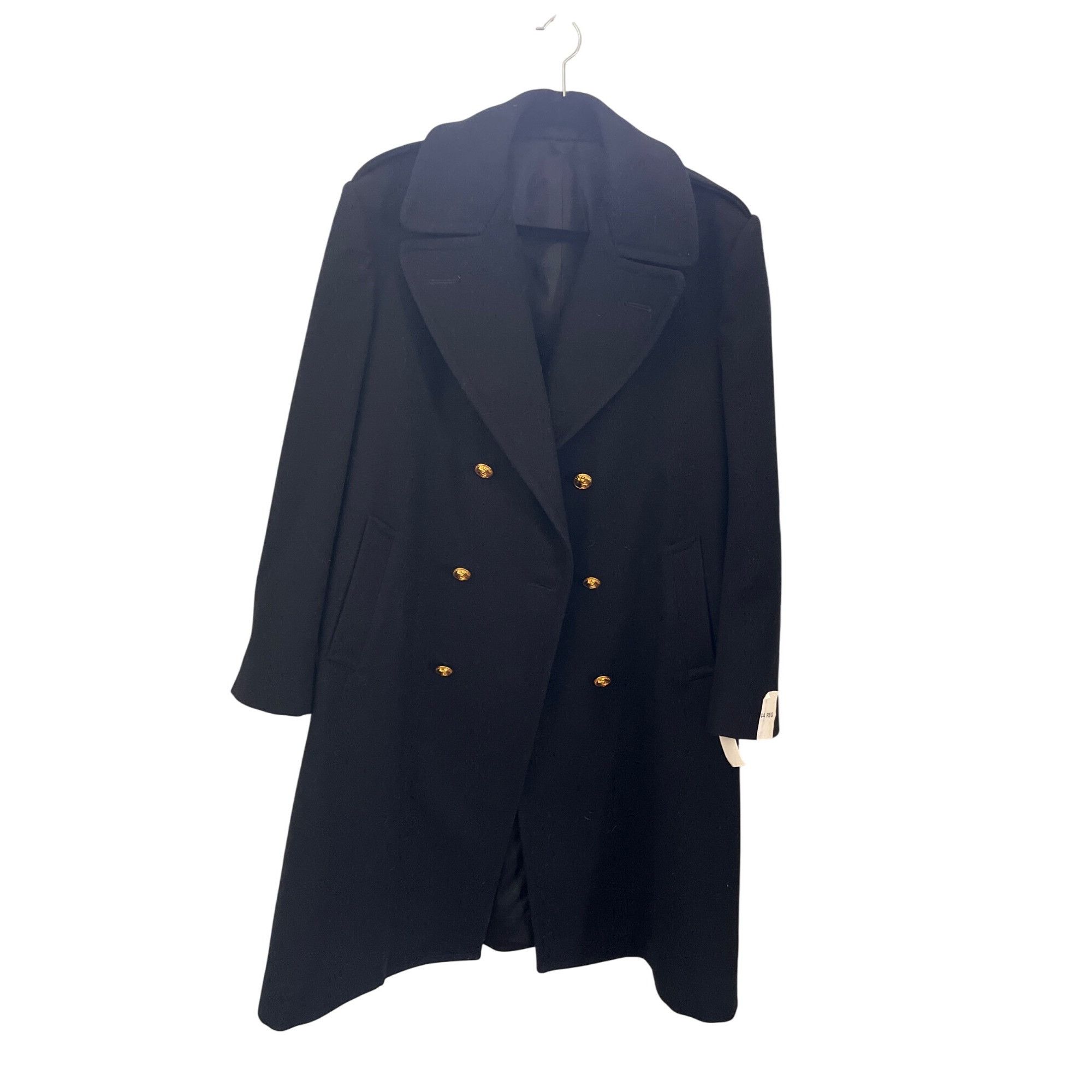 Made In Usa Marine Corps blue wool overcoat Bridge Coat size 44 regular ...