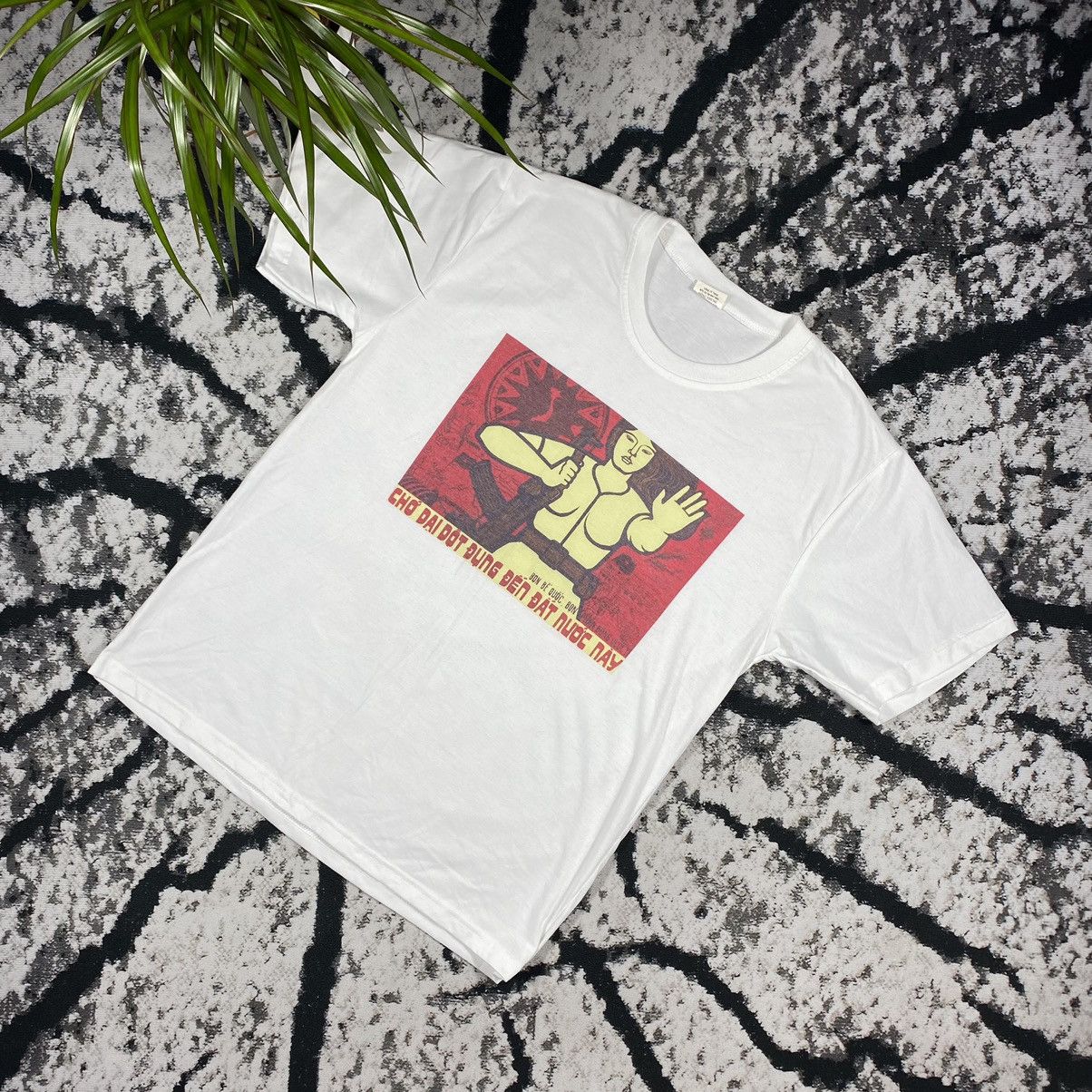 Streetwear × Vintage VINTAGE Y2K PROPAGANDA 🦍VIETNAM WAR POSTER ...