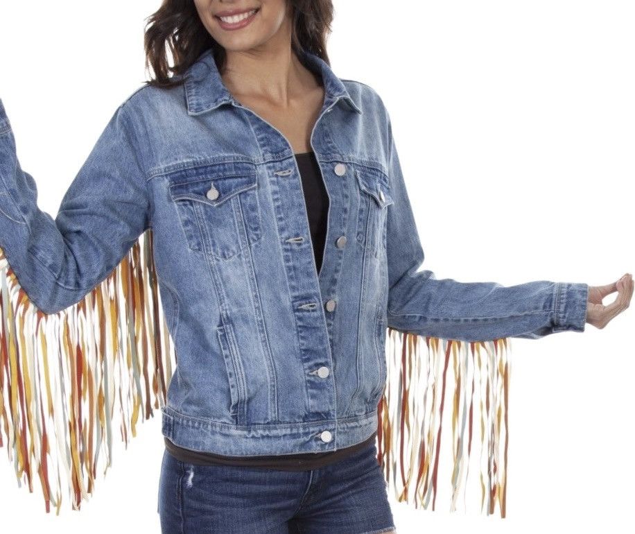 Other Western Suede Fringe New Denim Jacket by Scully | Grailed