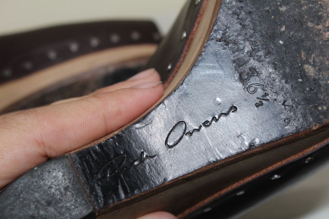 Rick Owens wedge clogs | Grailed