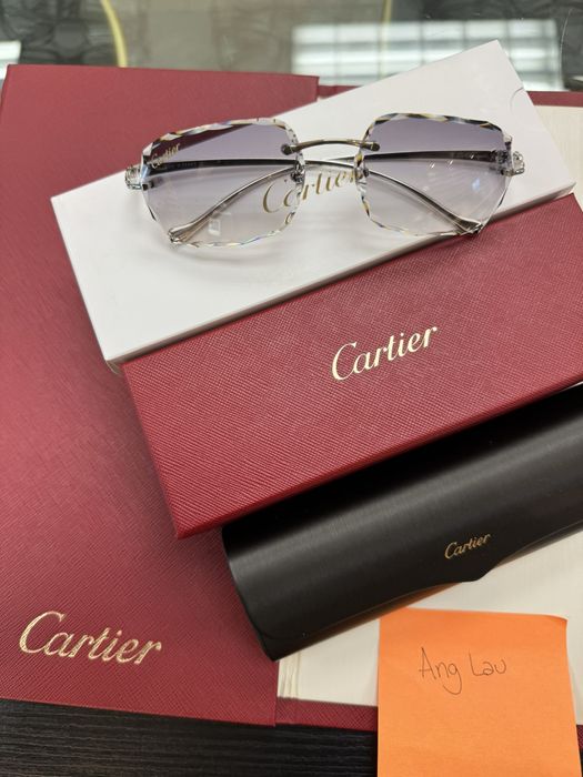 Cartier Cartier Platinum Panthere with Custom Diamond Cut Lenses | Grailed