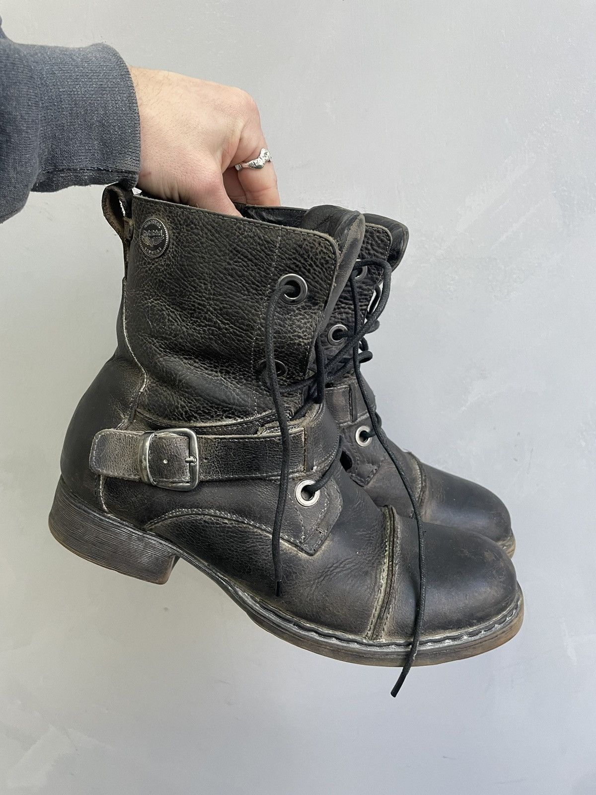 Archival Clothing × Avant Garde VINTAGE POEL TYPE LEATHER METAL STRAPS ...