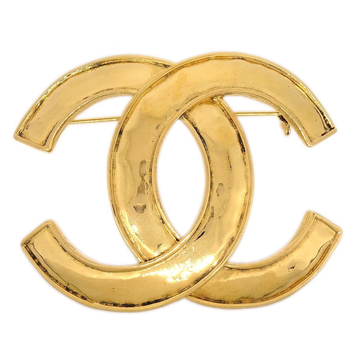 Chanel CHANEL CC Logos Brooch Gold 94P 42587 | Grailed