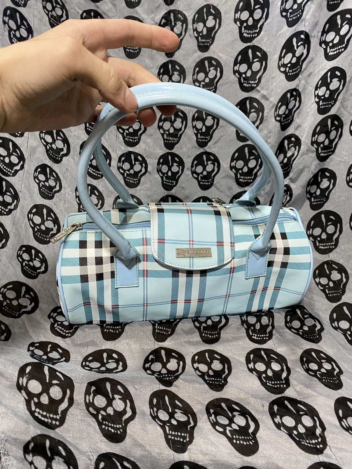 Burberry Backpack MESSANGER Burberrys London JNCO Y2K Nylon Leather ...